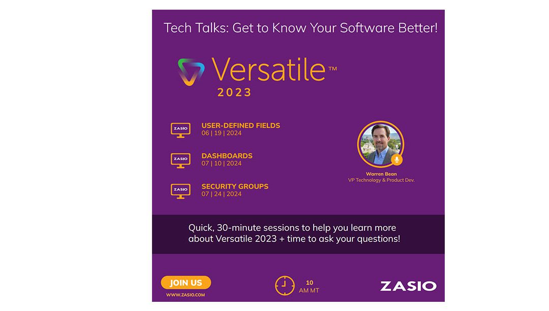 Tech Talks: Get to Know Versatile 2023 Better! - Zasio